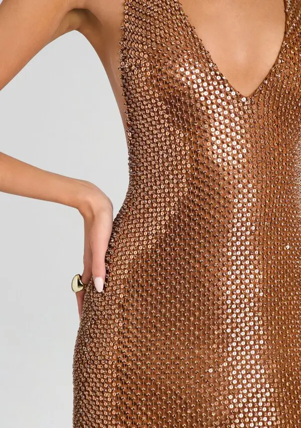 Retrofete Lolly Sequin Maxi Dress
