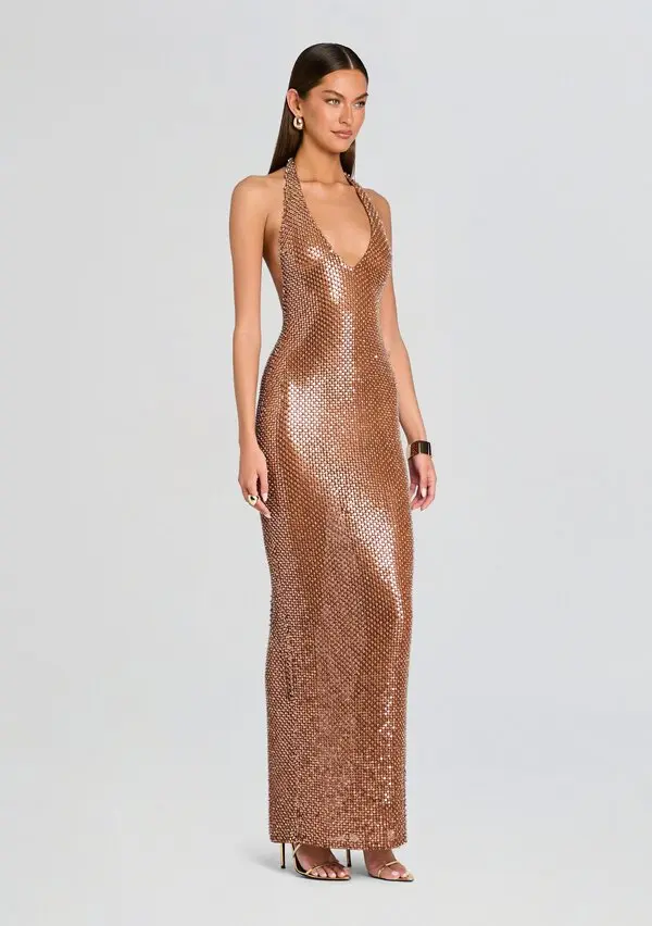 Retrofete Lolly Sequin Maxi Dress
