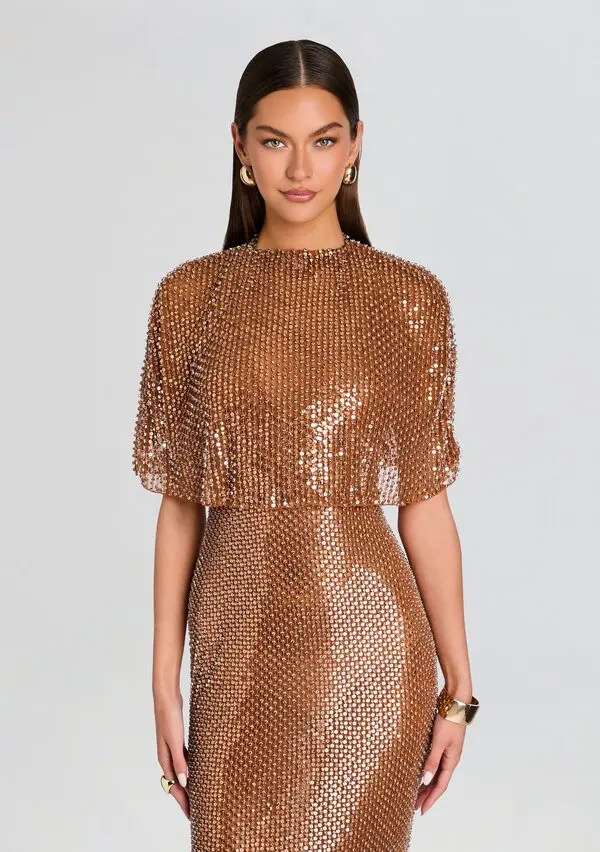 Retrofete Sylvey Sequin Cape
