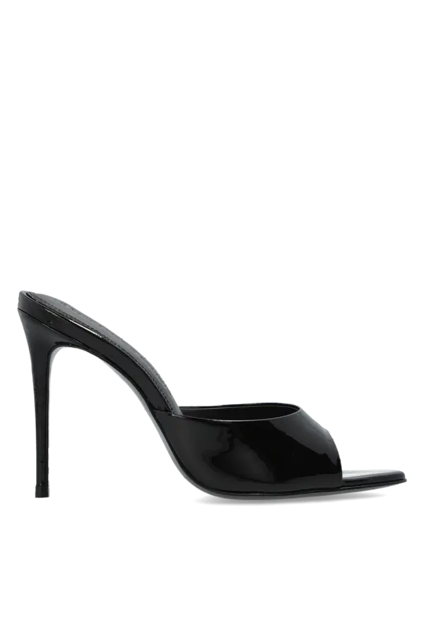BLACK SUEDE STUDIO Jazz 100 Heeled Mules - Black