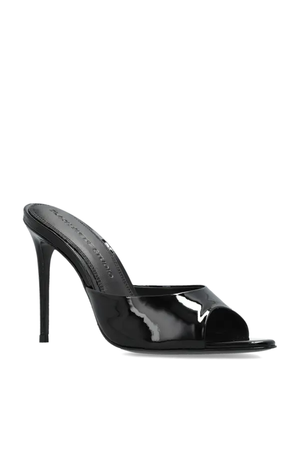 BLACK SUEDE STUDIO Jazz 100 Heeled Mules - Black