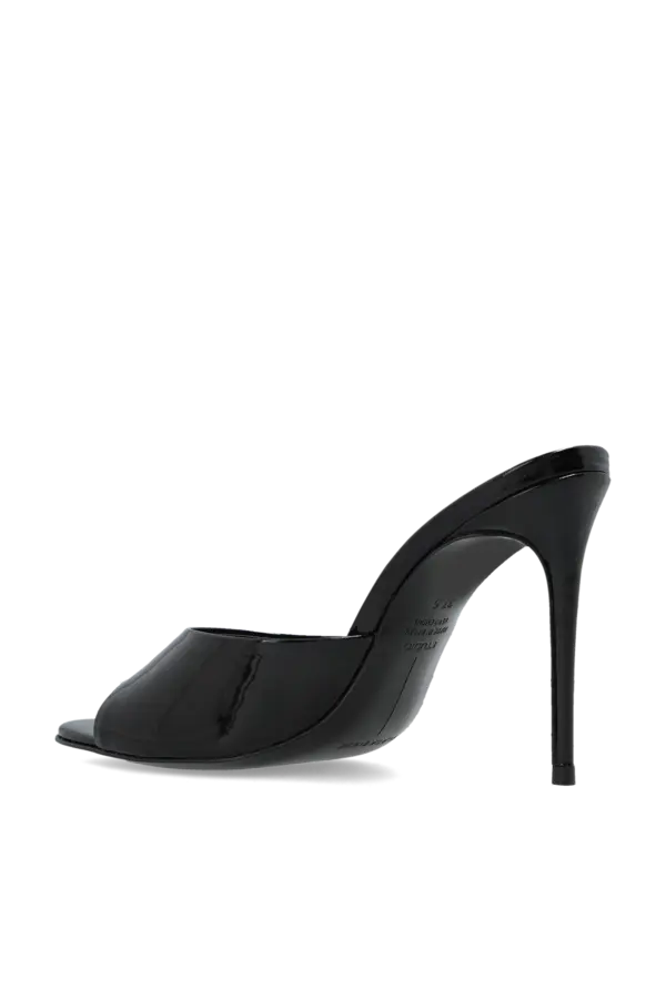 BLACK SUEDE STUDIO Jazz 100 Heeled Mules - Black