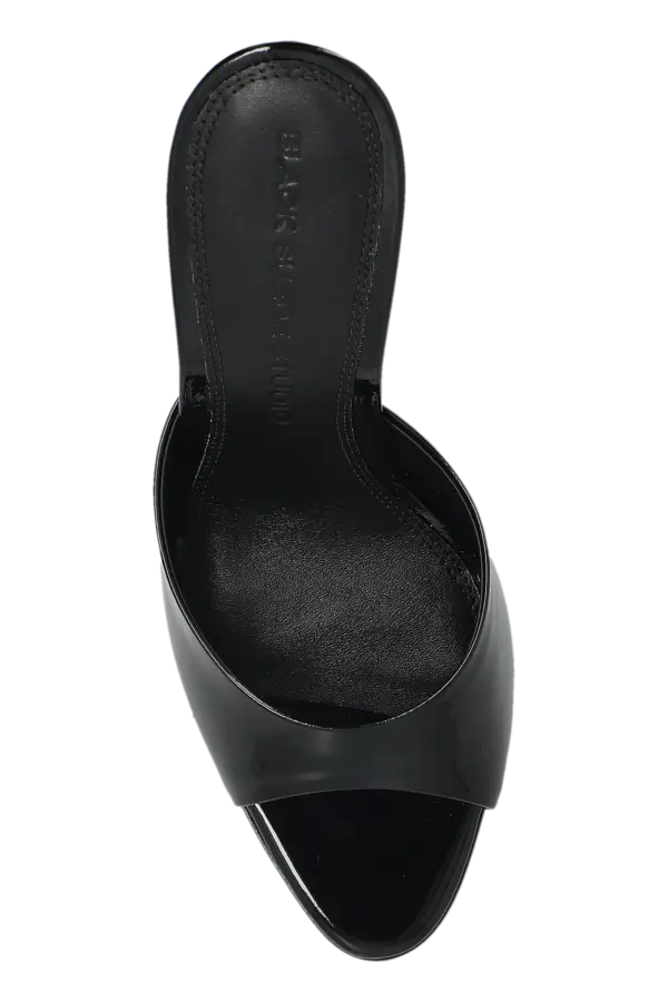BLACK SUEDE STUDIO Jazz 100 Heeled Mules - Black