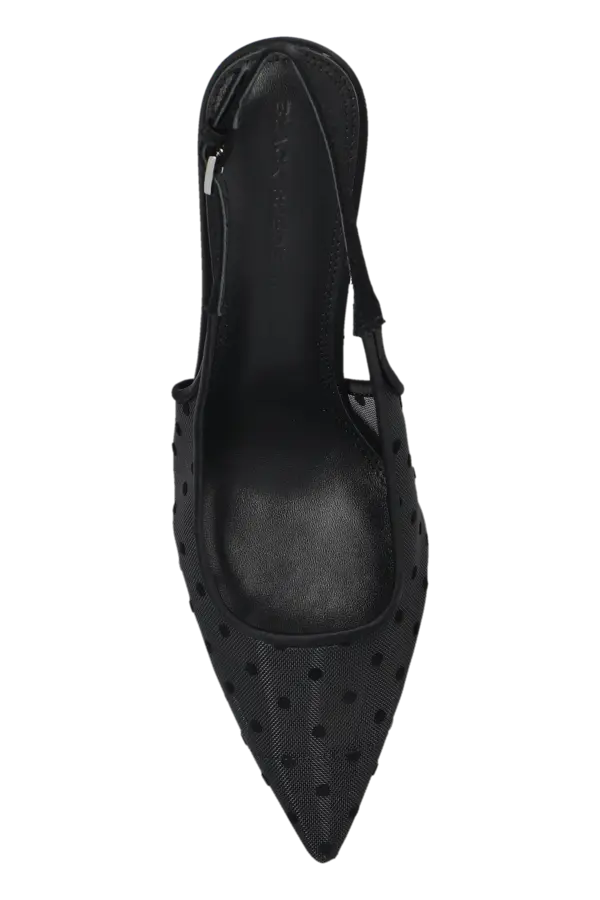 BLACK SUEDE STUDIO Marina 80 Slingback Heels - Black