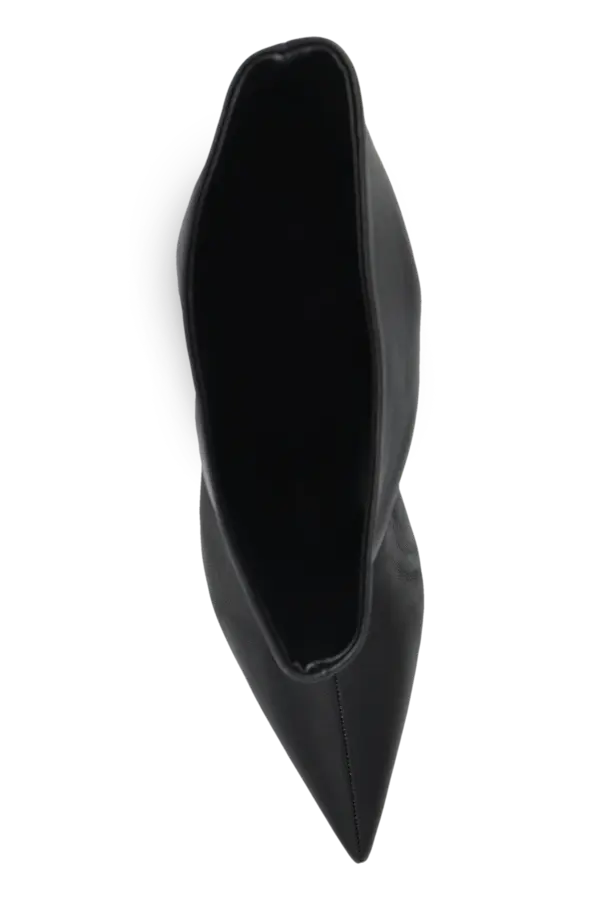 Balmain Leather Heeled Ankle Boots