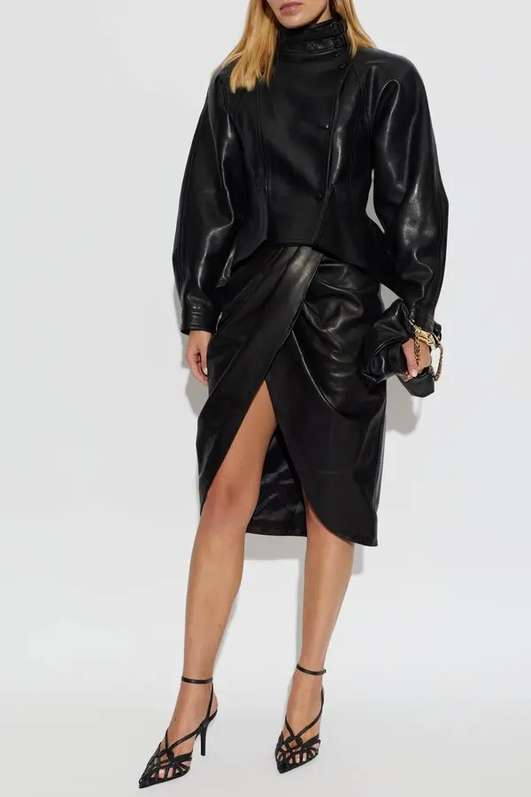 Balmain Leather Heeled Sandals