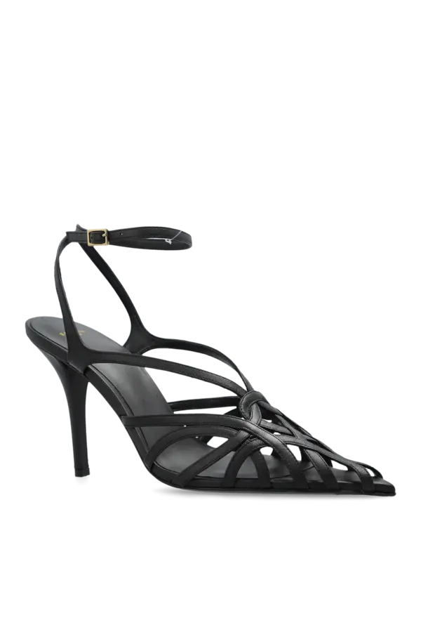 Balmain Leather Heeled Sandals