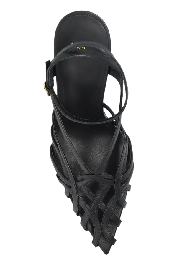 Balmain Leather Heeled Sandals