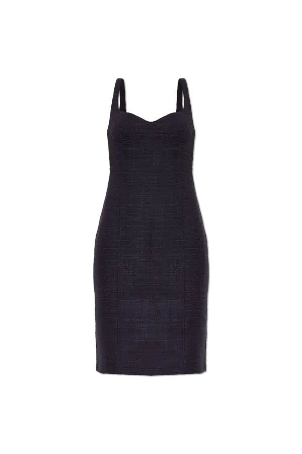 Balmain Fitted Tweed Dress