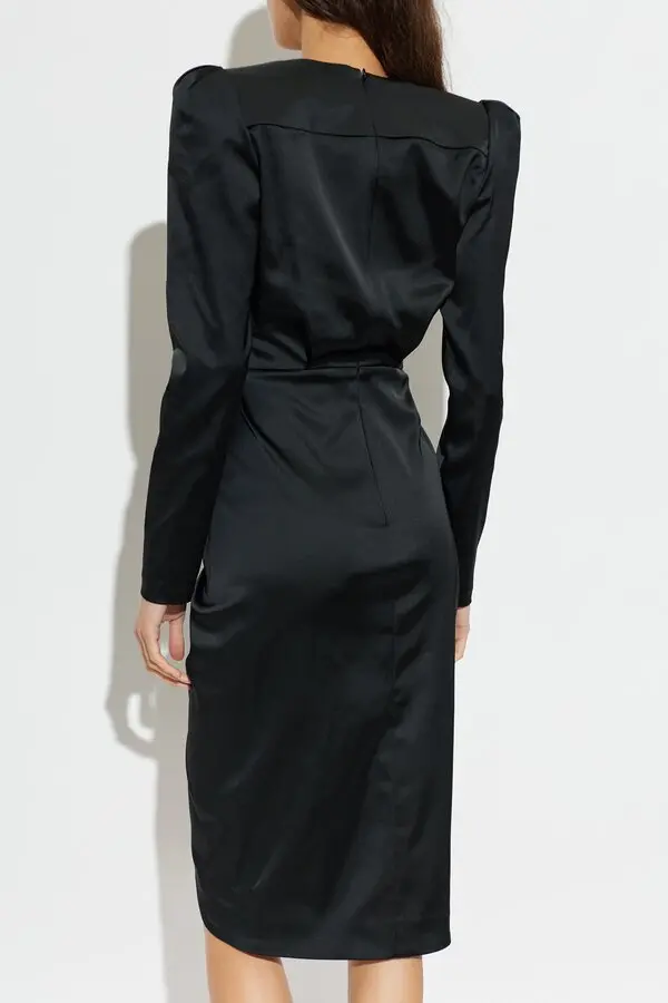 Balmain Long Dress With Shoulder Pads