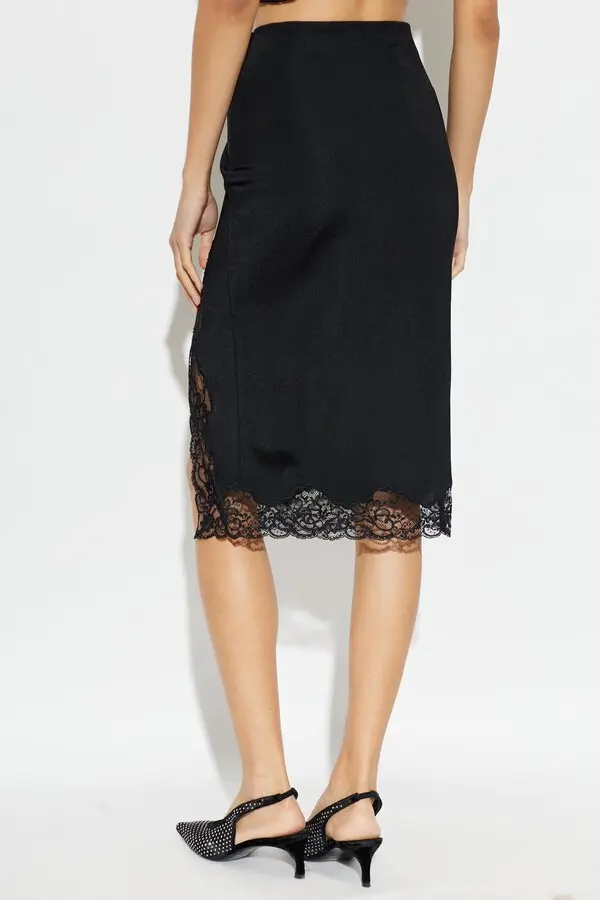 Balmain Skirt With Lace Trim