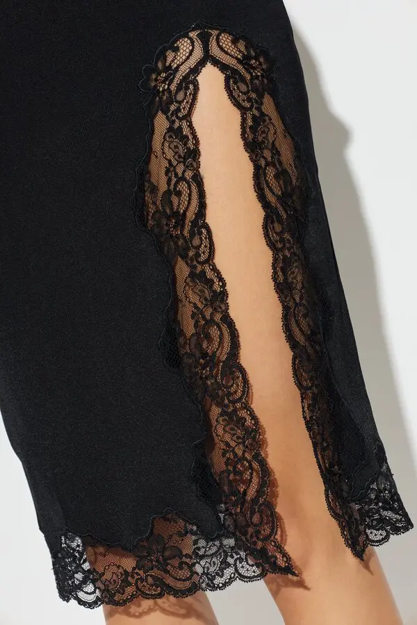 Balmain Skirt With Lace Trim