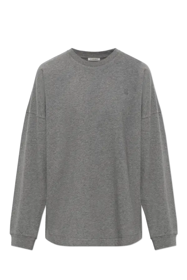 BY MALENE BIRGER Carala" Sweatshirt With Embroidered Logo - Grey