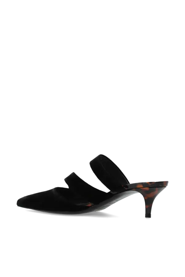 Balmain Leather Heeled Mules