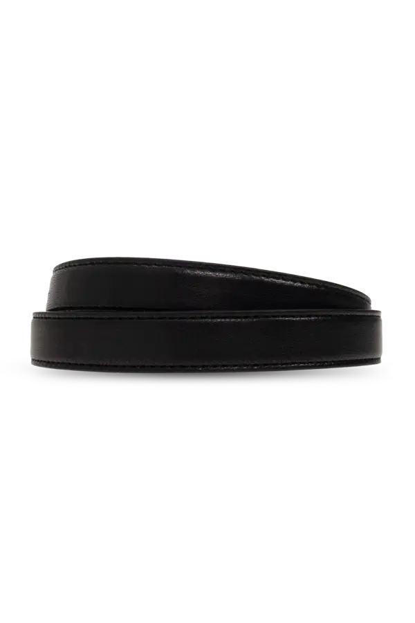 Balmain Leather Belt With Logo