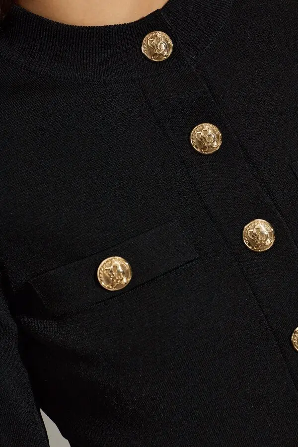 Balmain Cardigan With Shoulder Pads