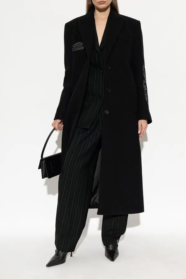 Off-White Wool Coat