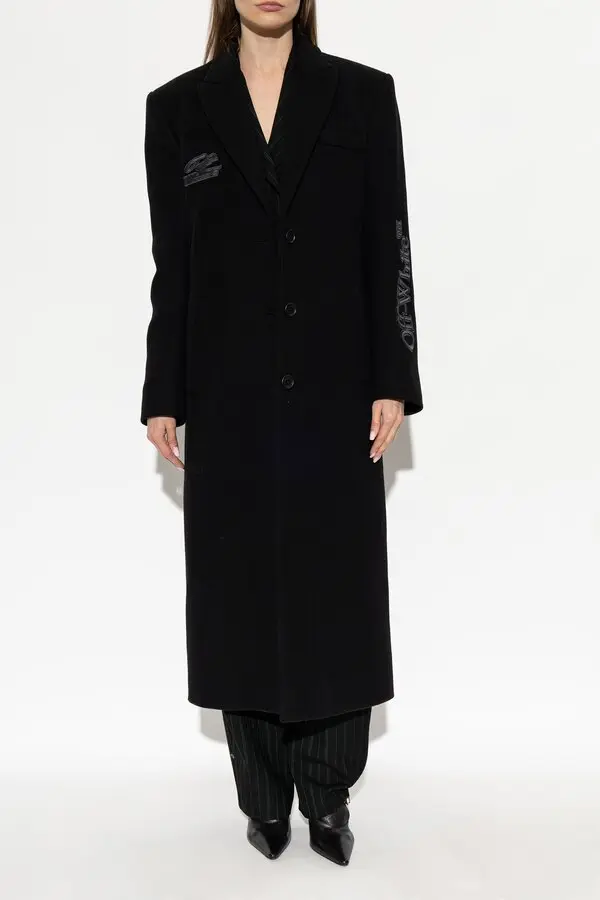 Off-White Wool Coat