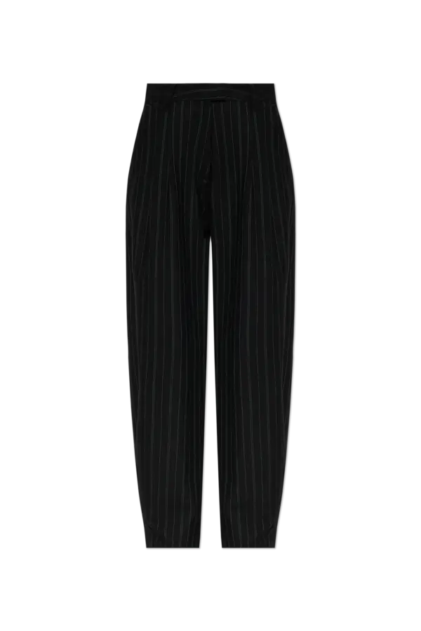 Off-White Wool Wide-leg Pants