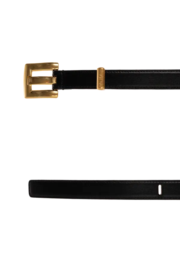 Balmain Leather Belt With Buckle