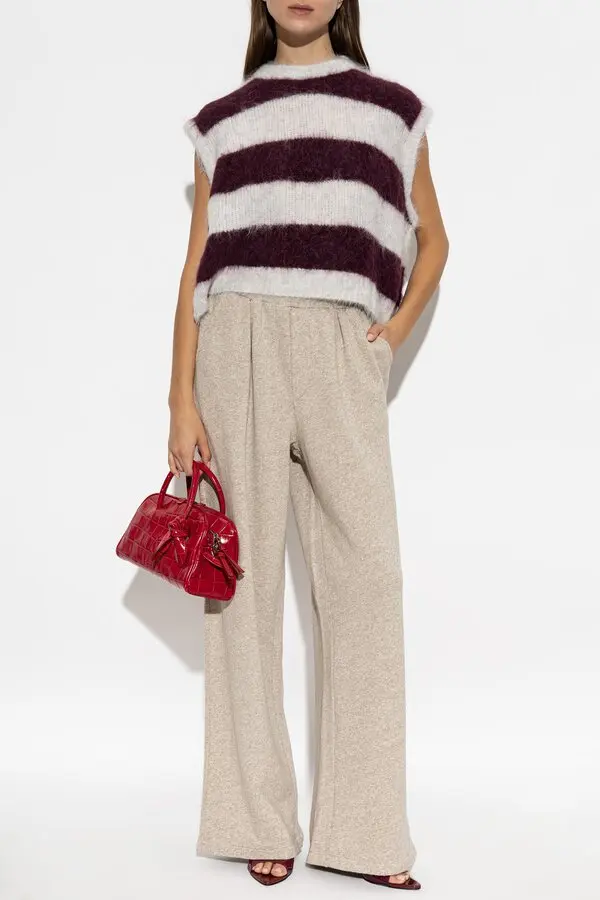 American Vintage Sweatpants With Straight-leg Bottoms