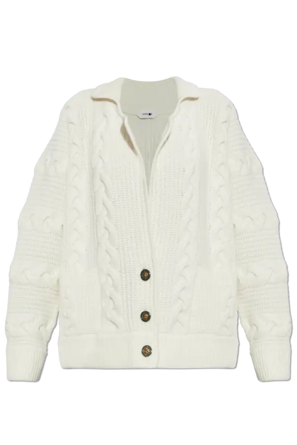 Versace Wool Cardigan With Pockets