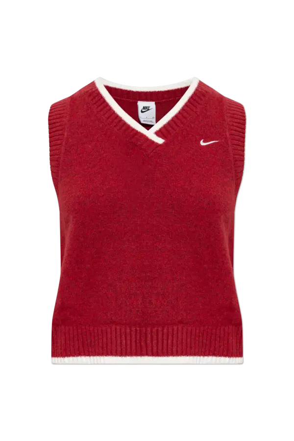 Nike Top With "z" Logo - Red