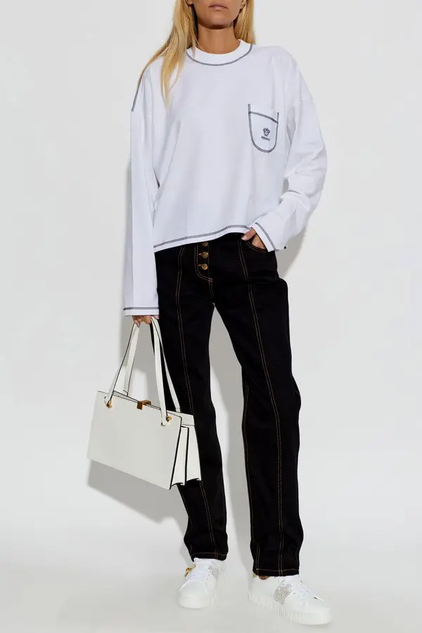 Versace Sports Shoes With Appliqués