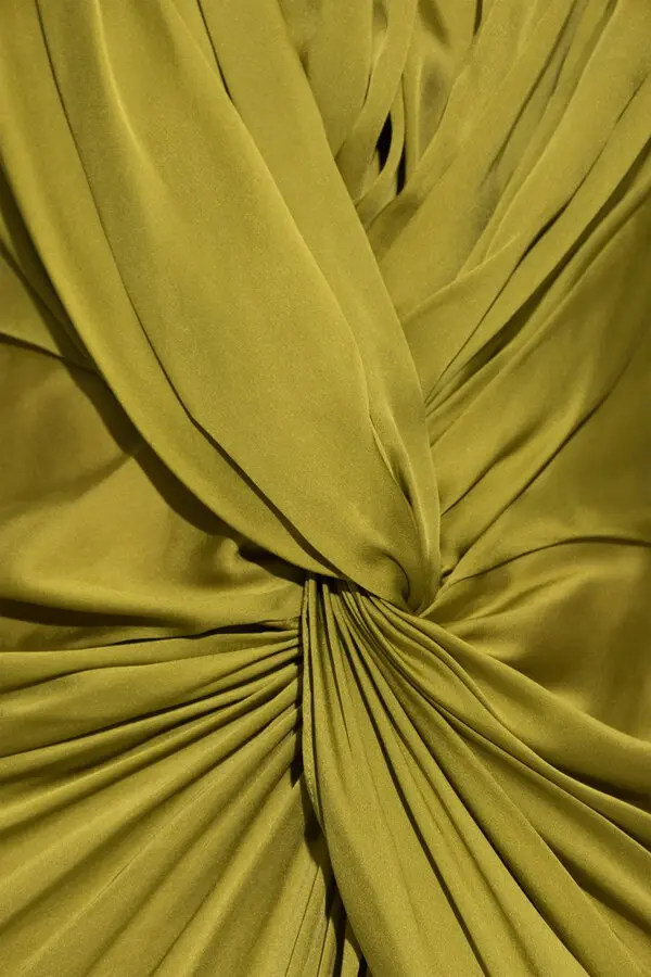 Balmain Silk Dress With An Asymmetric Cut