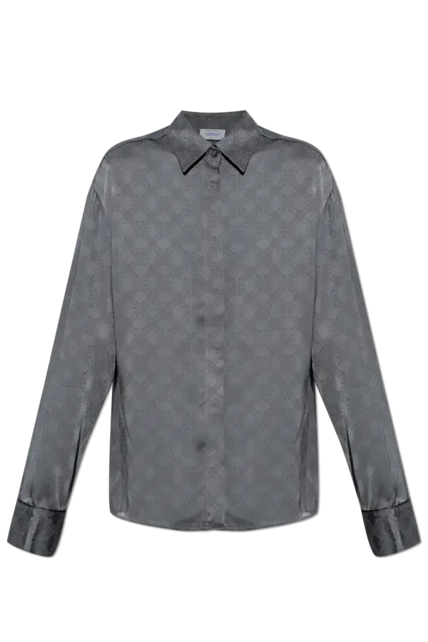 Off-White Shirt With Monogram - Grey