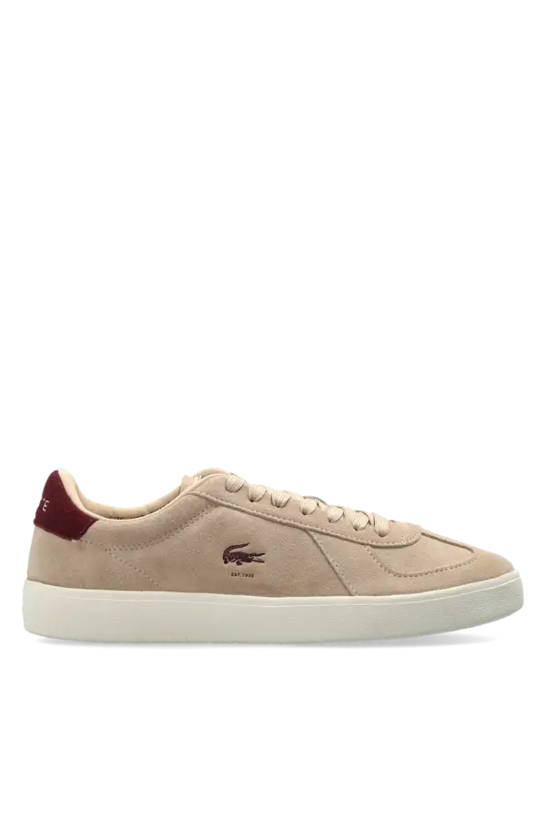 Lacoste Suede "baseshot Pro" Low Top Sneakers - Beige