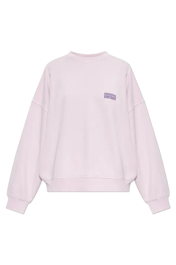 American Vintage Sweatshirt With Printed Logo