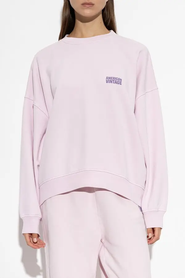 American Vintage Sweatshirt With Printed Logo