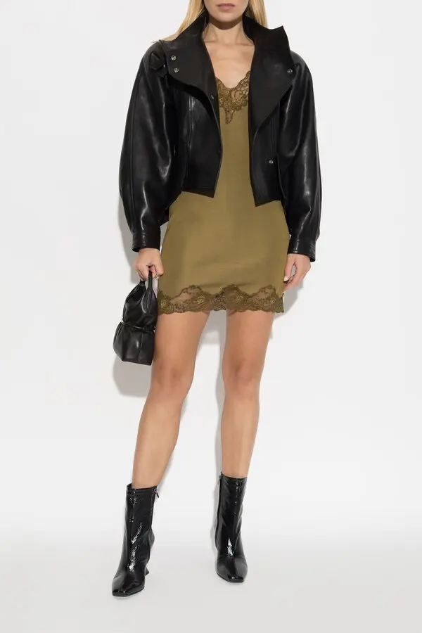Balmain Dress With Lace Trim