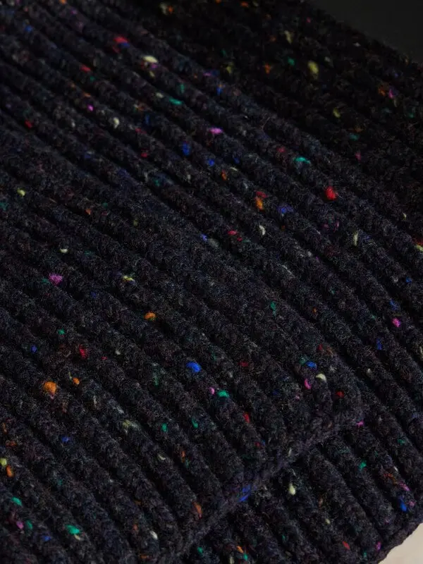 Inis Meáin Fisherman's Ribbed Wool And Cashmere-blend Blanket