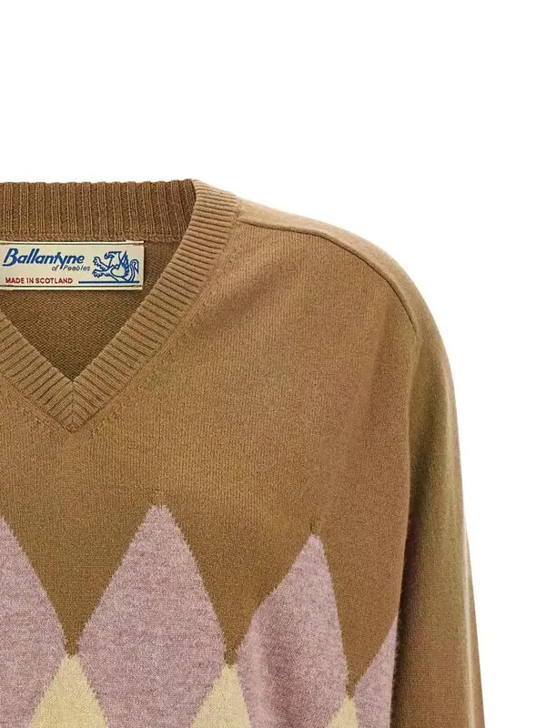 BALLANTYNE Intarsia-knit Sweater