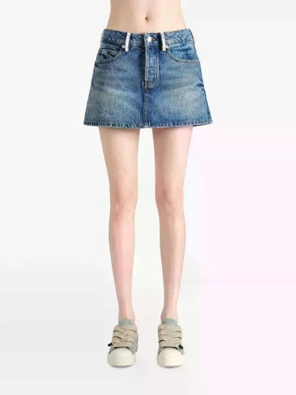 Alexander Wang Embellished Belt Loop Skort