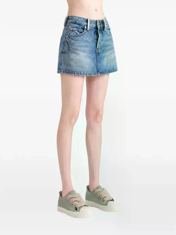 Alexander Wang Embellished Belt Loop Skort