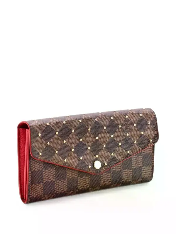 LOUIS VUITTON Sarah Wallet Nm Studded Damier Small Wallets