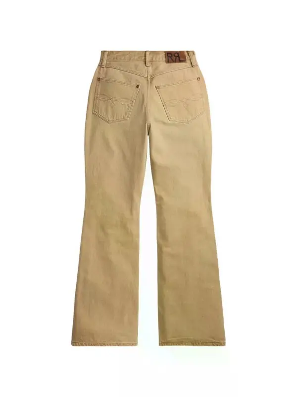 Ralph Lauren Floral-embroidered Trousers - Neutrals