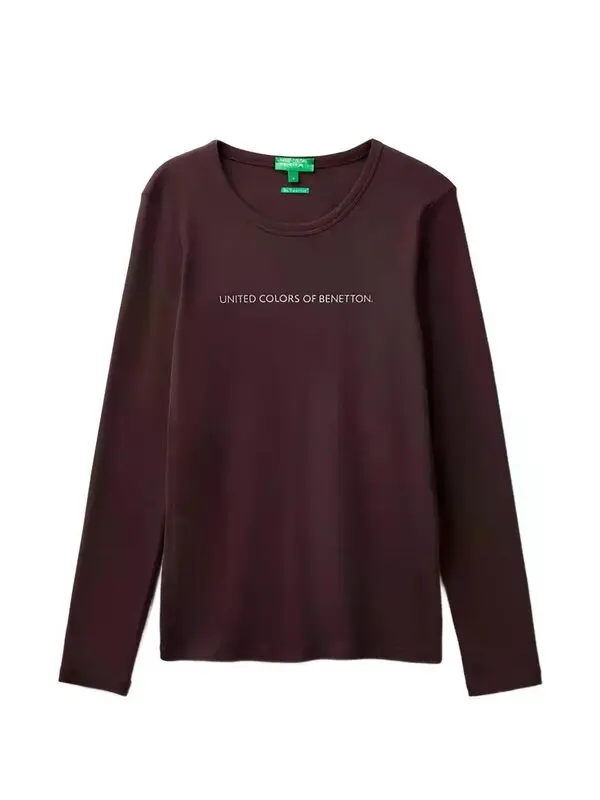BENETTON Logo Print Long Sleeve T-shirt