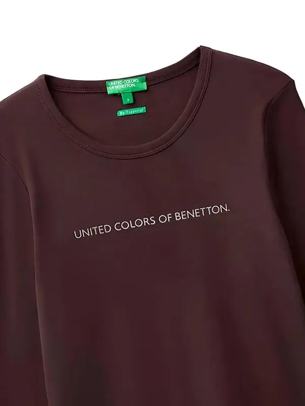 BENETTON Logo Print Long Sleeve T-shirt