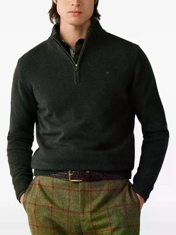 HACKETT LONDON Quarter-zip Wool Sweater