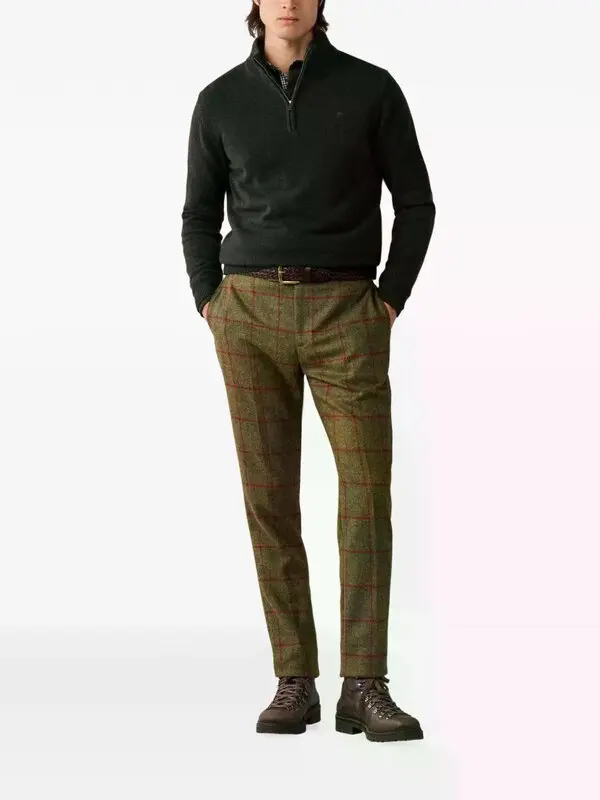 HACKETT LONDON Quarter-zip Wool Sweater