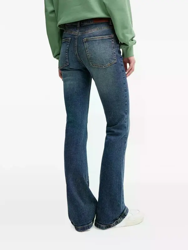 BENETTON Faded Flared-leg Jeans