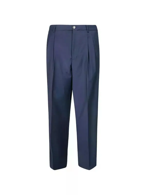 AMARANTO Pleated Straight-leg Trousers