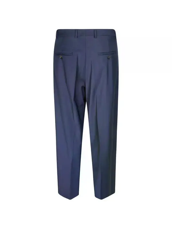 AMARANTO Pleated Straight-leg Trousers