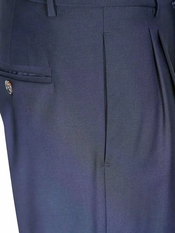 AMARANTO Pleated Straight-leg Trousers