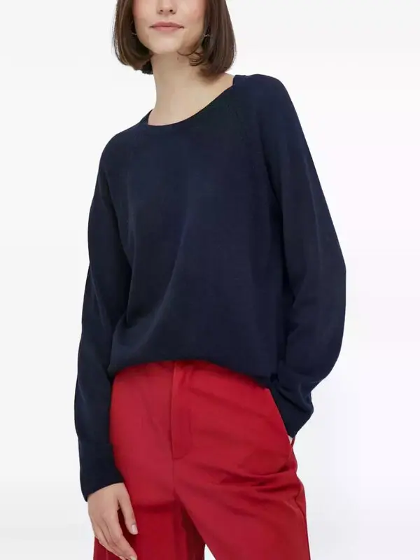 BENETTON Raglan-sleeve Sweater - Blue