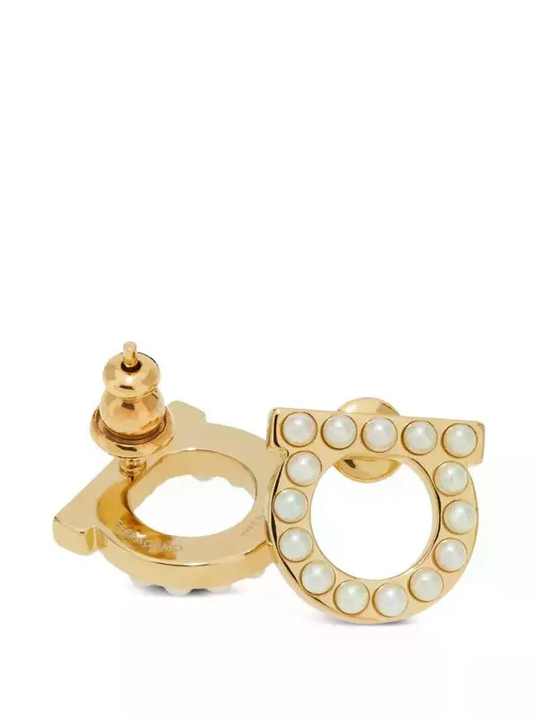 FERRAGAMO Gancini Pearls Earrings